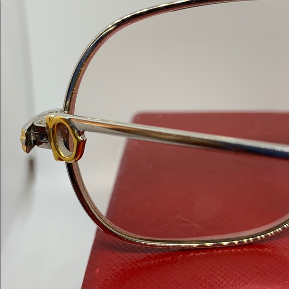 Cartier | Accessories | Vintage Cartier Wire Framed Tricolored Glasses ...